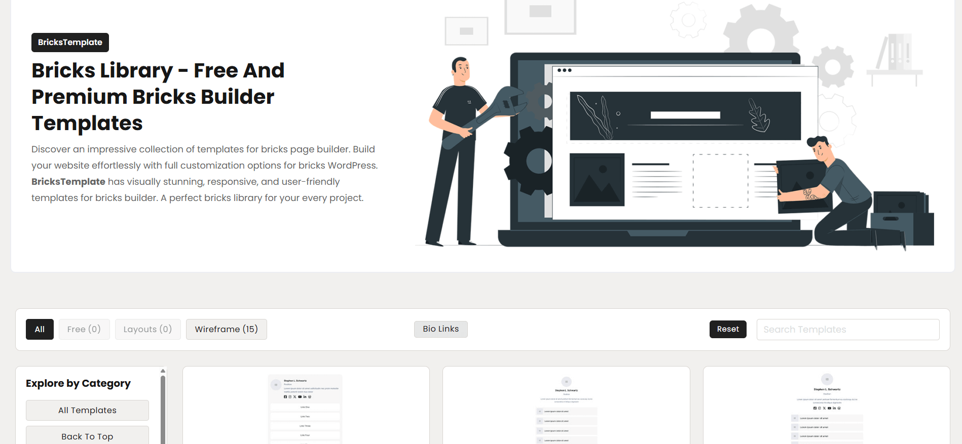 Bricks Library – Free & Premium Bricks Builder Templates 2025